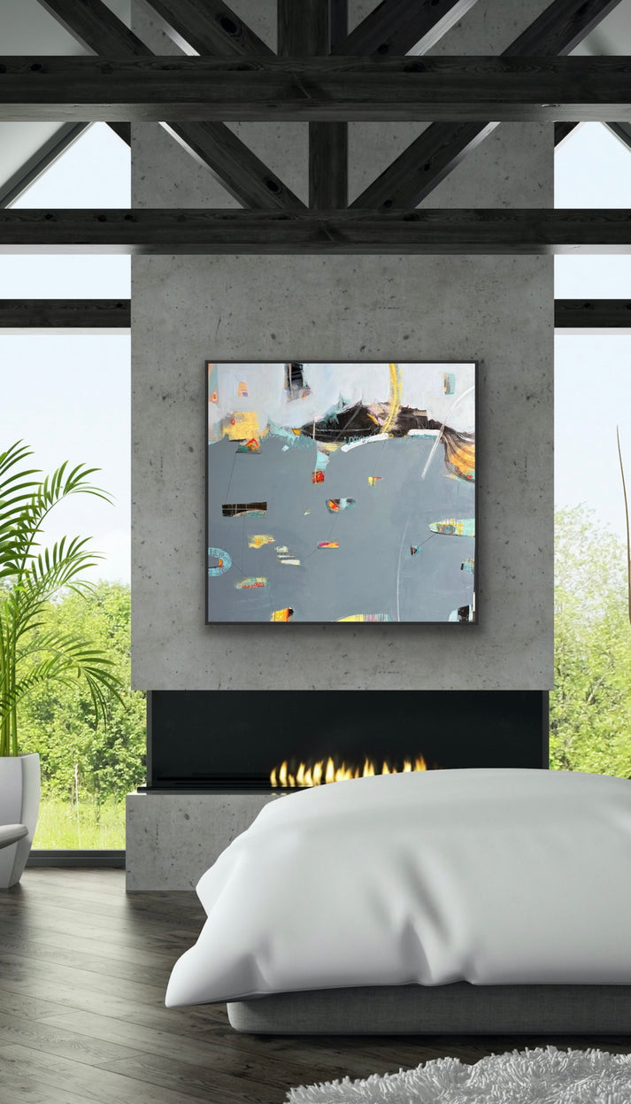 Drop A Line 48x48 – CM Fine Art